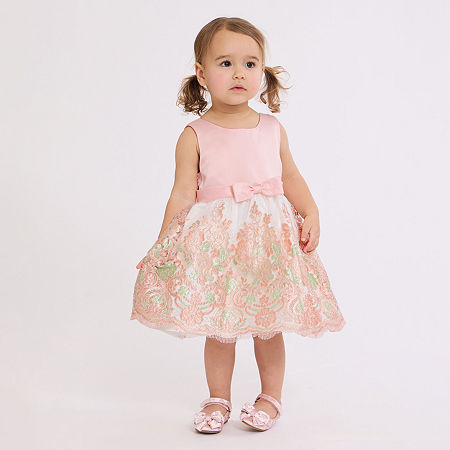Click here for Bonnie Jean Toddler Girls Sleeveless Flower Girl F... prices
