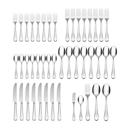 Click here for Oneida Icarus 45-pc. Flatware Set  One Size  Gray prices