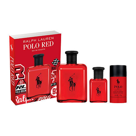 Click here for Ralph Lauren Polo Red Eau De Toilette 3-Pc Gift Se... prices