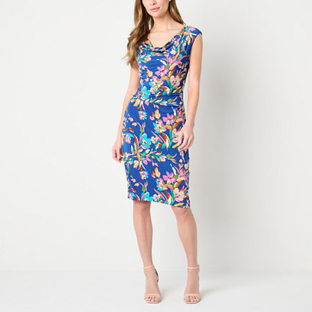 Click here for Jessica Howard Womens Sleeveless Floral Sheath Dre... prices