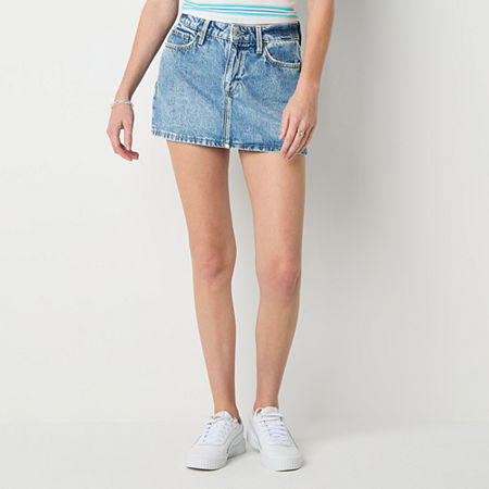 Click here for Arizona Womens Mid Rise Denim Skirt Juniors  14  B... prices