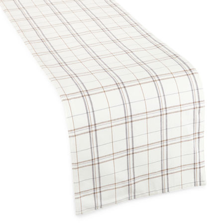 Click here for Linden Street Windowpane Table Runner  One Size  B... prices