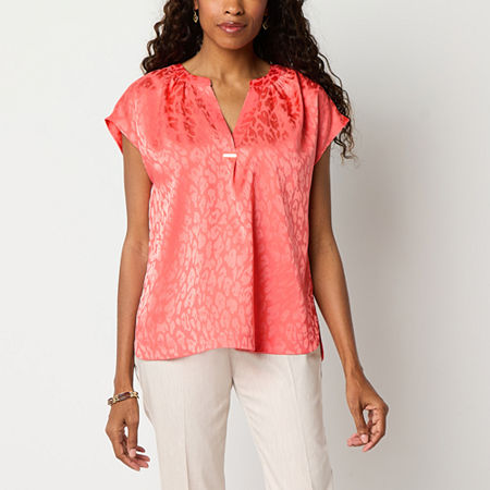 Click here for Liz Claiborne Womens Split Crew Neck Short Sleeve... prices
