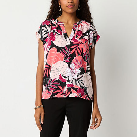 Click here for Liz Claiborne Womens Split Crew Neck Short Sleeve... prices