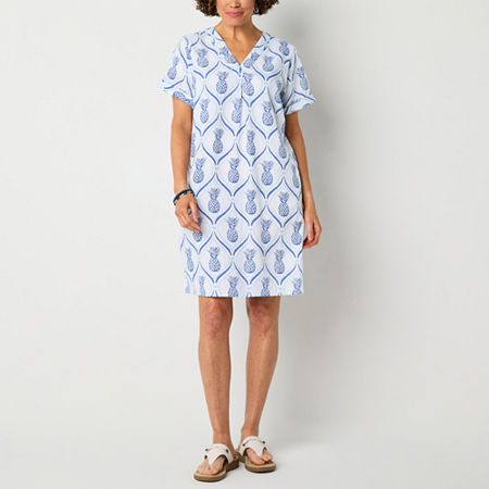 Click here for St. Johns Bay Womens Short Sleeve Shift Dress  X-l... prices