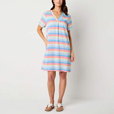 Click here for St. Johns Bay Womens Short Sleeve Shift Dress  Med... prices