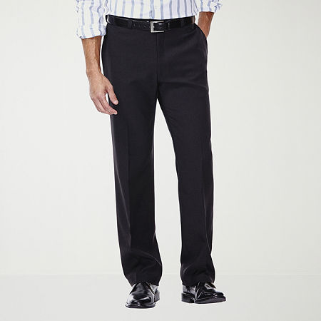 Click here for Haggar Mens Eclo Stria Classic Fit Flat Front Hidd... prices