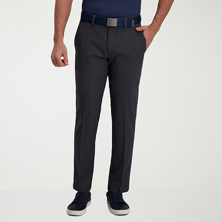 Cool Right Performance Flex Straight Fit Flat Front Pant - Dark Grey