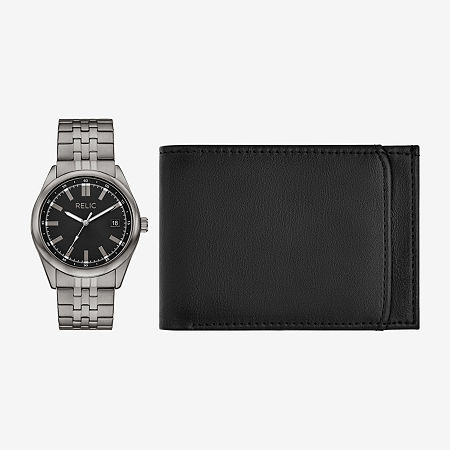 Click here for Relic By Fossil Mens Black 2-pc. Watch Boxed Set Z... prices