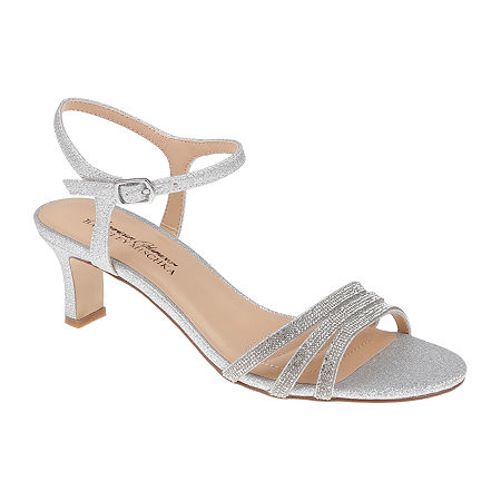 Click here for American Glamour Badgley Mischka Womens Kan Heeled... prices