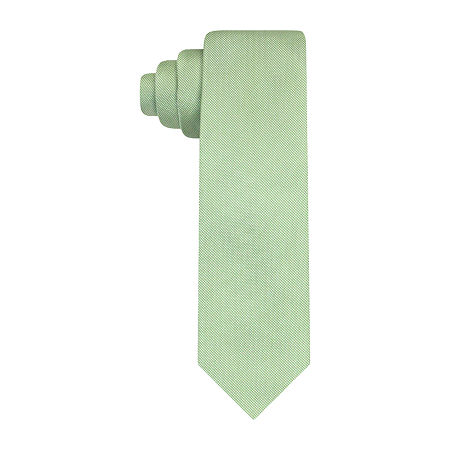 J. Ferrar Solid Tie  One Size  Green