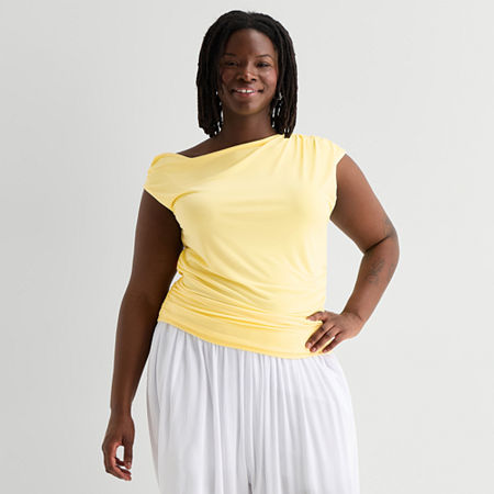 Click here for Forever 21 Womens Juniors Plus T-Shirt  1x  Yellow prices