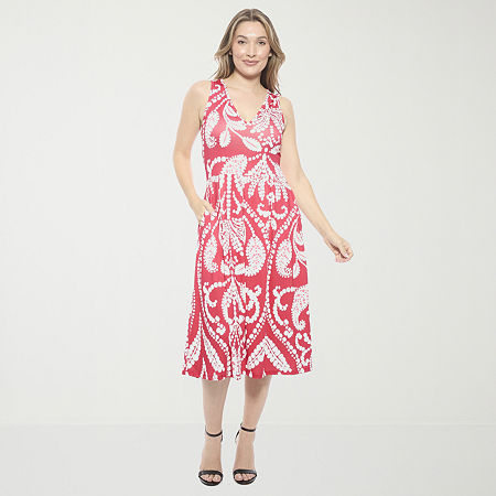 Click here for 24seven Comfort Apparel Womens Paisley V-Neck Slee... prices