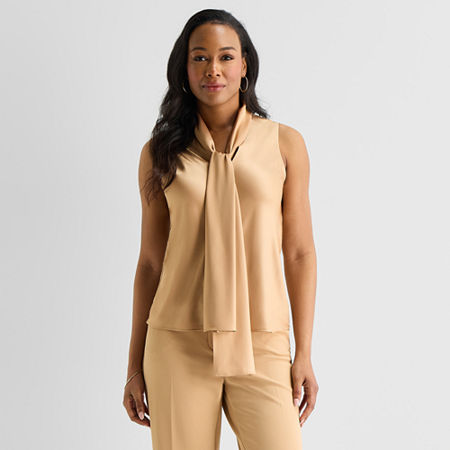 Click here for Black Label by Evan-Picone Womens Split Crew Neck... prices
