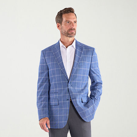 Click here for Steve Harvey Mens Plaid Sport Coat  48 Regular  Bl... prices