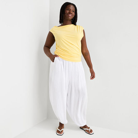 Click here for Forever 21 Womens Juniors Plus Cuffed Pull-On Pant... prices