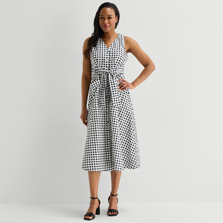 Click here for Liz Claiborne Womens Sleeveless Midi Fit + Flare D... prices