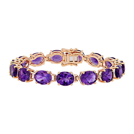 Click here for Womens Genuine Purple Amethyst 18K Rose Gold Over... prices