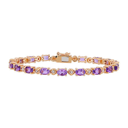 Click here for Womens Diamond Accent Genuine Purple Amethyst 18K... prices