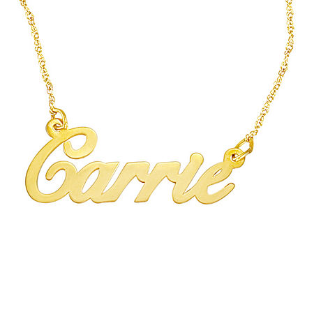 Click here for Personalized Womens 10K Gold 18 Inch Pendant Neckl... prices