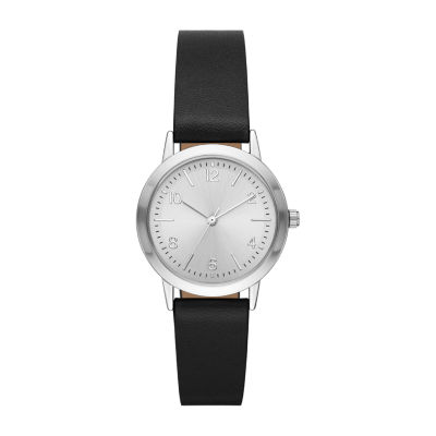 Womens Black Strap Watch Fmdjo189 - JCPenney