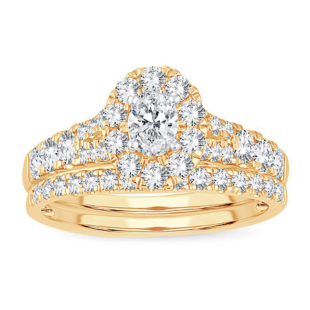 Click here for Womens 1 CT. T.W. Natural White Diamond 10K Gold O... prices