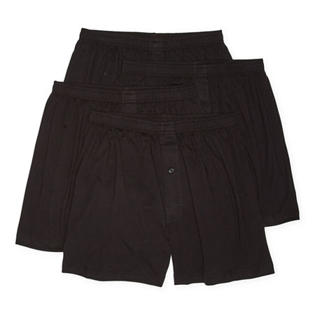 Click here for Stafford Knit Mens 4 Pack Boxers 305939  Large  Bl... prices