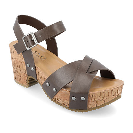 Click here for Journee Collection Womens Valentina Sandals - Brow... prices