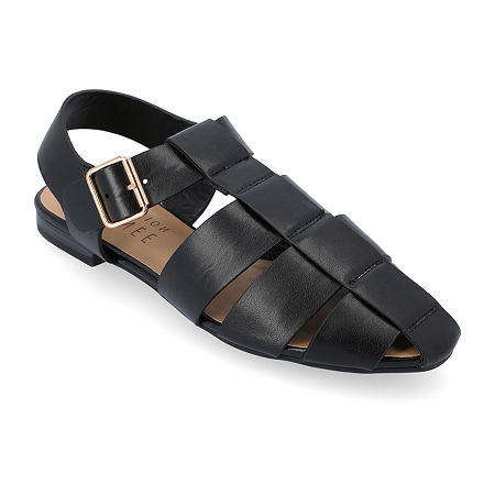 Click here for Journee Collection Womens Cailinna Ankle Strap Fla... prices