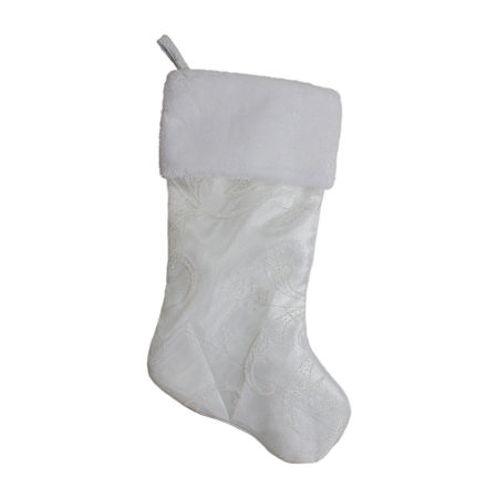 Click here for Northlight 20.5-Inch White Glitter Sheer Organza W... prices