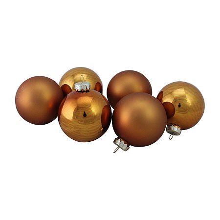 Click here for Northlight Glass 2-Finish Ball 6-pc. Christmas Orn... prices