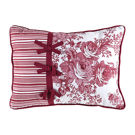 Click here for Laurel Manor Toile Garden Oblong Throw Pillow  One... prices