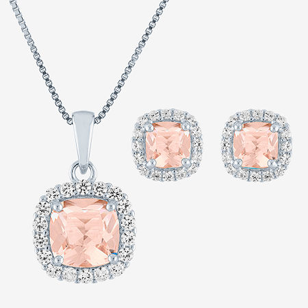 Click here for Womens Simulated Pink Morganite Sterling Silver 2-... prices