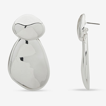 Click here for Worthington Silver Tone Womens Drop Earrings  One... prices