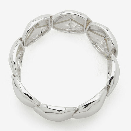 Click here for Worthington Silver Tone Womens Stretch Bracelet  O... prices