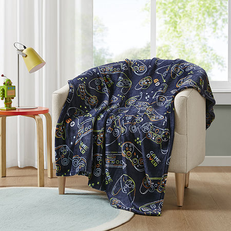 Click here for INK+IVY Kids Gamer Throw  One Size  Black prices