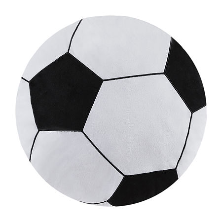 Click here for INK+IVY Kids Soccer Ball Round Throw Pillow  One S... prices
