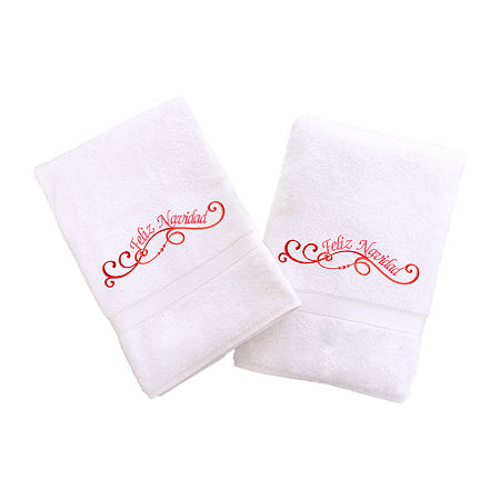 Click here for Linum Home Textiles Feliz Navidad Swirls 2-pc. Han... prices
