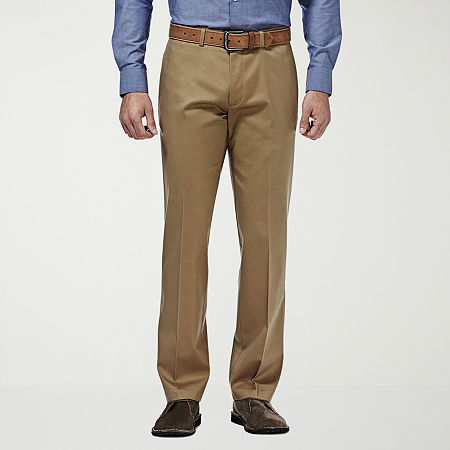 Click here for Haggar Mens Premium No Iron Khaki Straight-Fit Str... prices