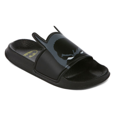 Warner Bros Batman Boys Slide Sandals - Little /Big Kids
