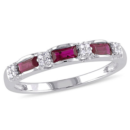 Click here for Womens Diamond Accent Lead Glass-Filled Red Ruby 1... prices