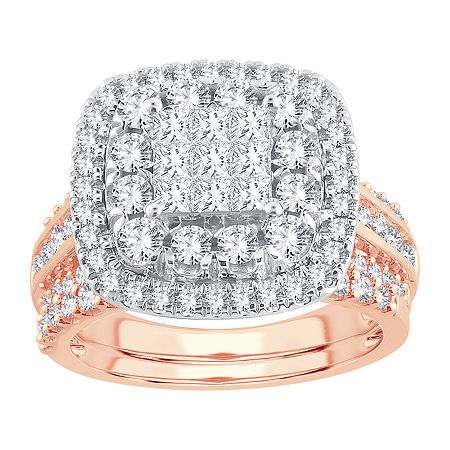 Click here for Womens 2 CT. T.W. Natural White Diamond 10K Rose G... prices