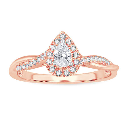 Click here for Womens 1/3 CT. T.W. Natural White Diamond 10K Rose... prices