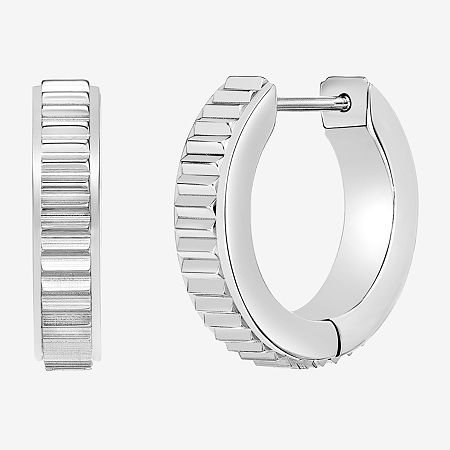 Click here for Mens Stainless Steel 16mm Hoop Earrings  One Size... prices