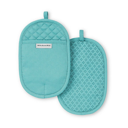 KitchenAid Asteroid Pot Holders  Set of 2 - Aqua