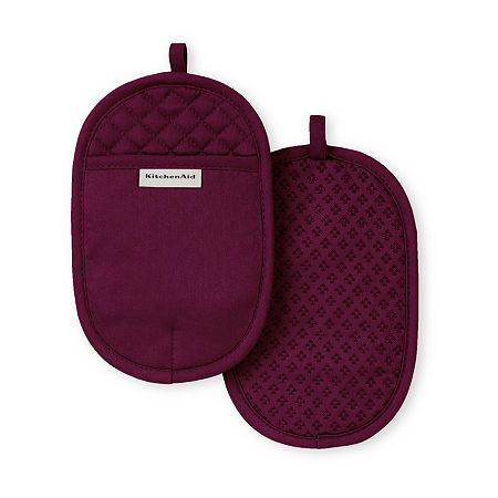 KitchenAid Asteroid Pot Holder Set  2 Piece - Medium Red