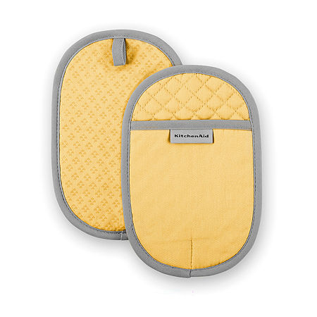 KitchenAid Asteroid Pot Holders  Set of 2 - Buttercup