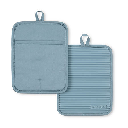 Click here for KitchenAid Ribbed Soft Silcone 2-pc. Pot Holder Se... prices