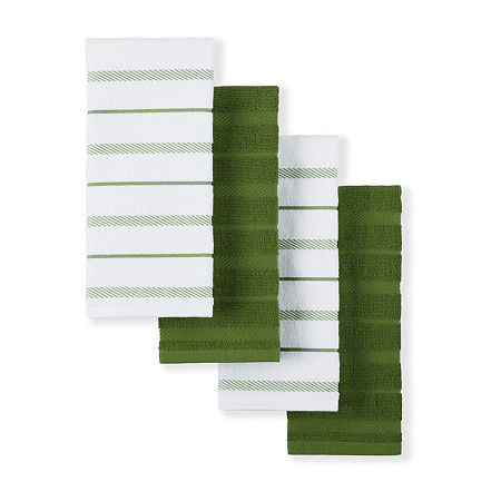 KitchenAid Albany Kitchen Towel Set  4 Piece - Green