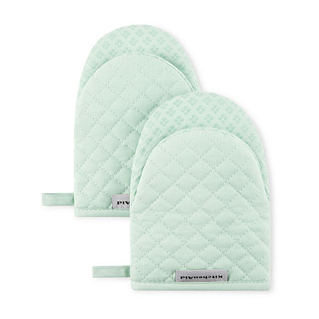 KitchenAid Asteroid Mini 2-Pc. Oven Mitt Set - Pistachio